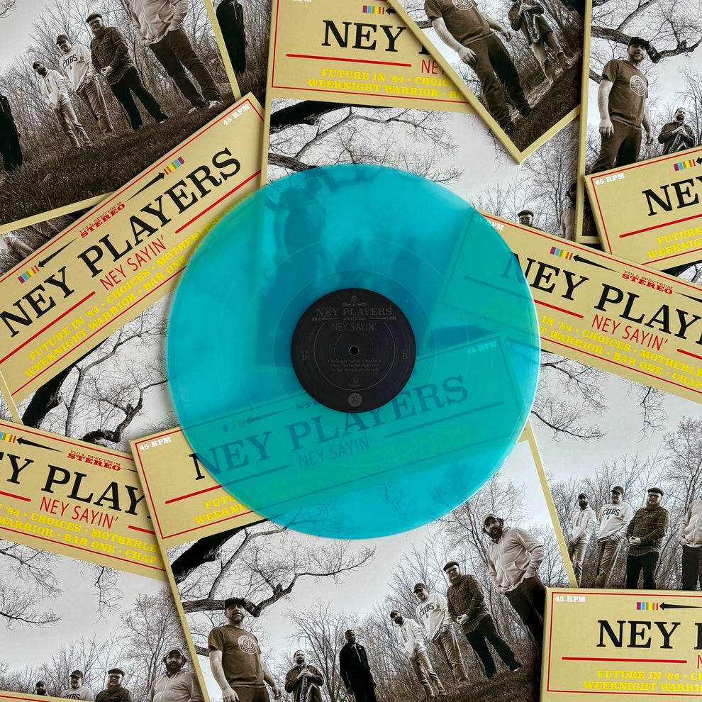 12" Vinyl Records - Seaglass Blue (Clear) – Hellbender Vinyl